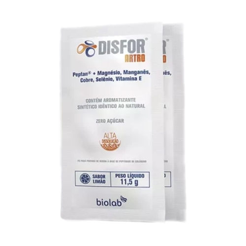 Suplemento em Pó Disfor Artro Sabor Limão com 30 sachês - Suplemento em ...