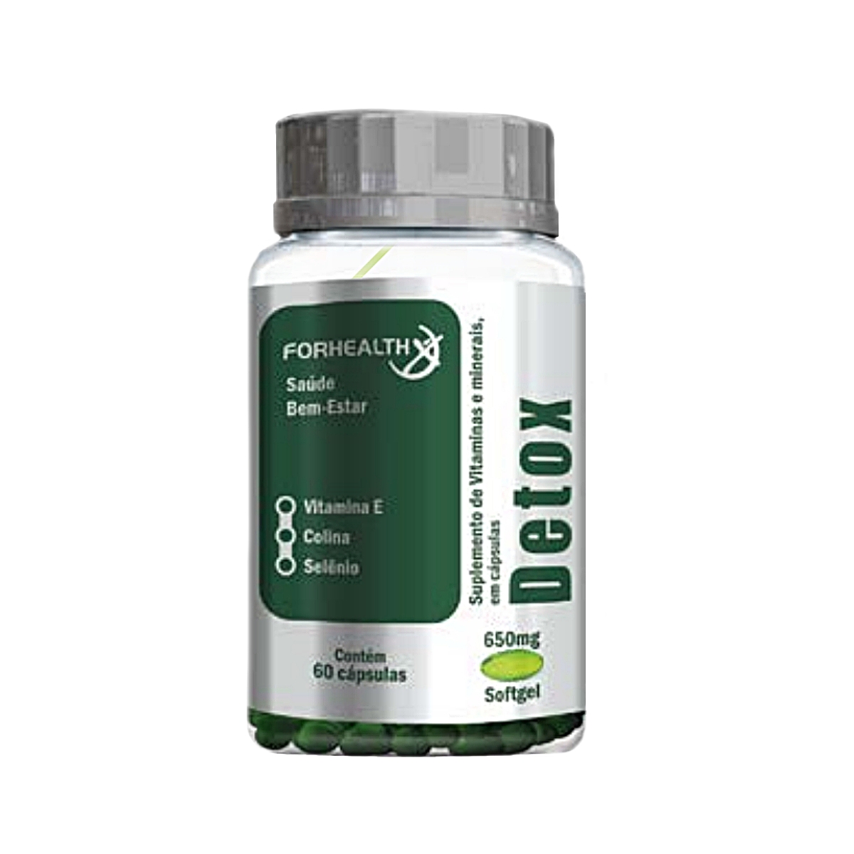 Suplemento de Vitaminas Forhealth Detox com 60 Cápsulas - Suplemento de ...