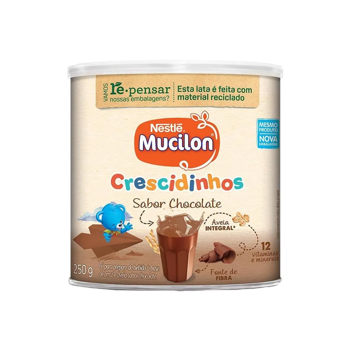 Cereal Infantil Nestlé Mucilon Crescidinhos Chocolate 250g - Cereal ...