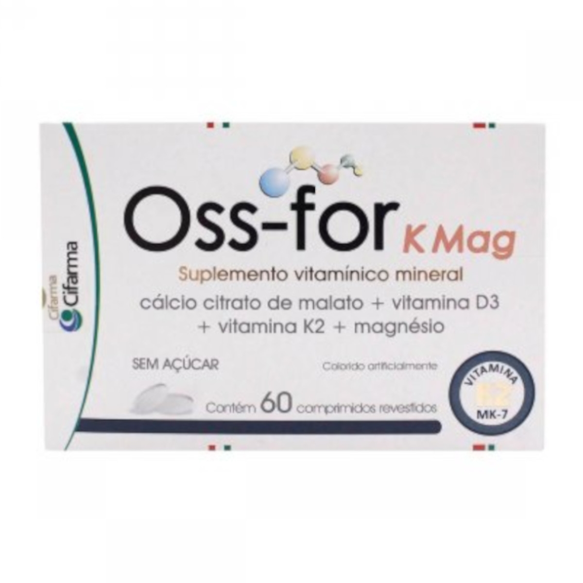 Suplemento Vitamínico Oss-for K Mag com 60 Comprimidos - Suplemento ...