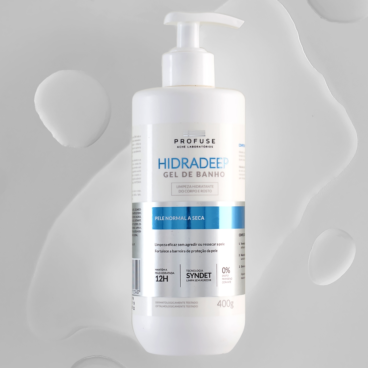 Gel De Banho Profuse Hidradeep Limpeza Hidratante 400g - Gel De Banho ...