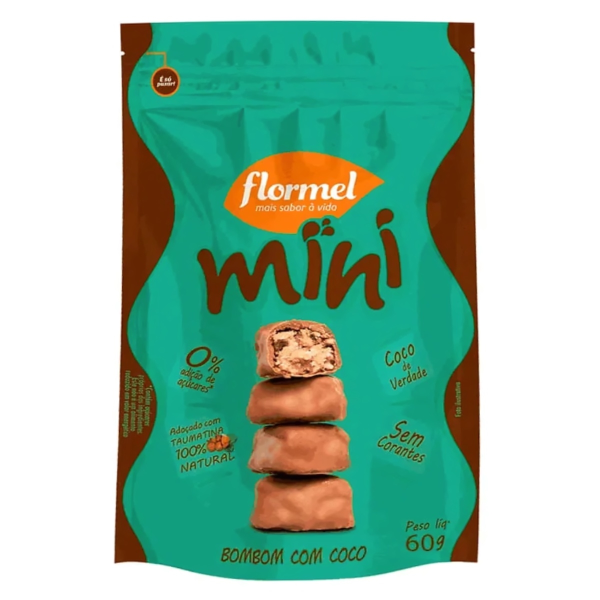 Mini Bombom Flormel com Doce de Coco 60g - Mini Bombom Flormel com Doce ...