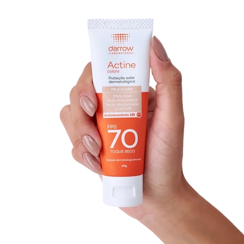 Protetor Solar Darrow Actine Colors Pele Clara Fps70 40g - Protetor ...