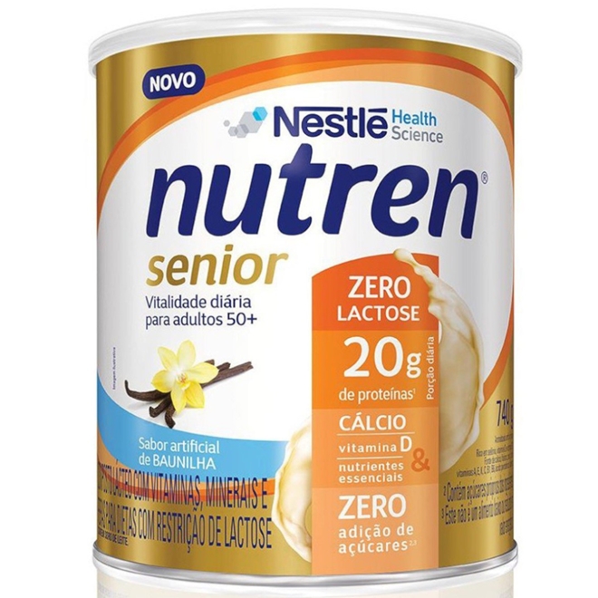 Complemento Alimentar Nestlé Nutren Senior Zero Lactose 740g ...