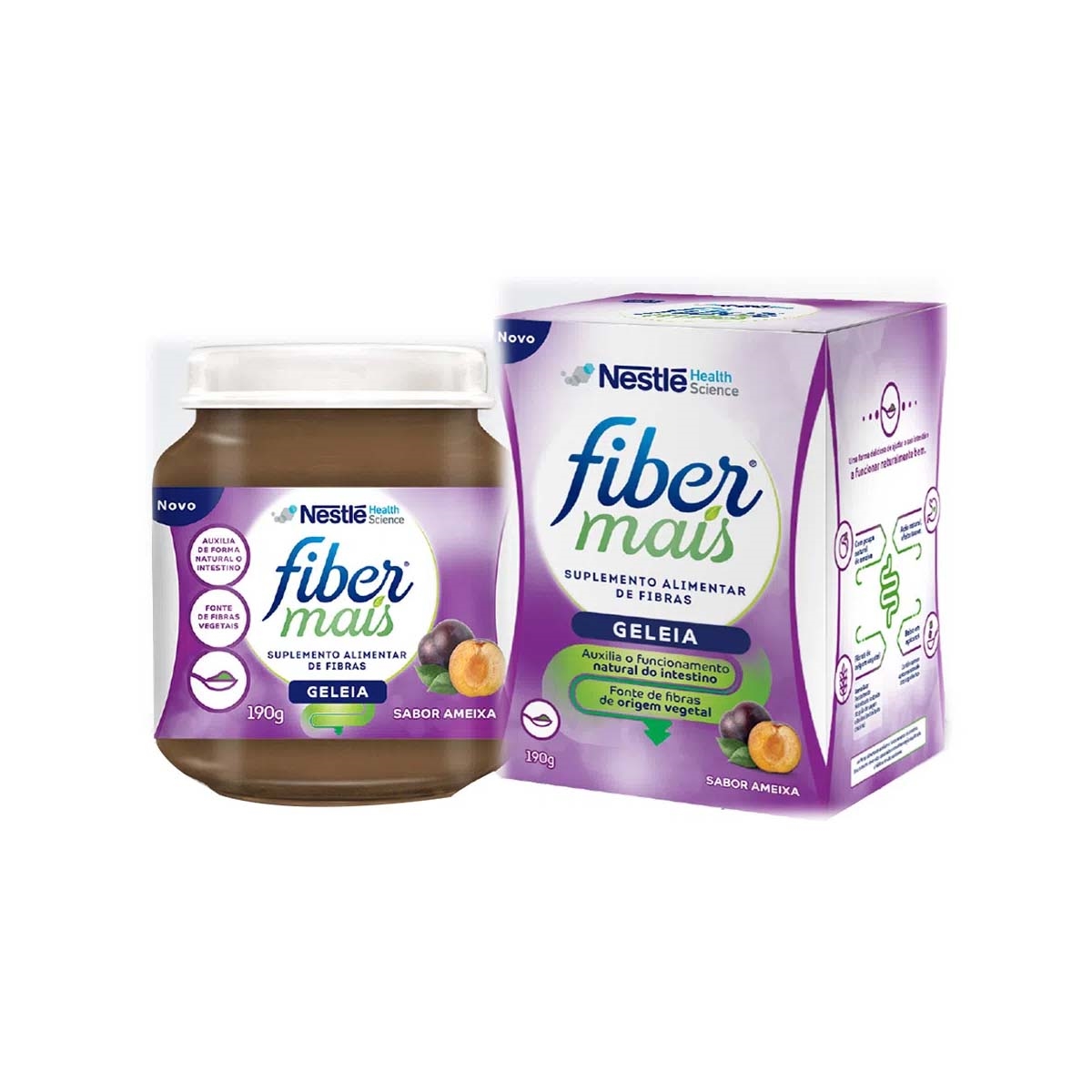 Geleia de Fibra Nestlé Fiber Mais 190g - Geleia de Fibra Nestlé Fiber ...