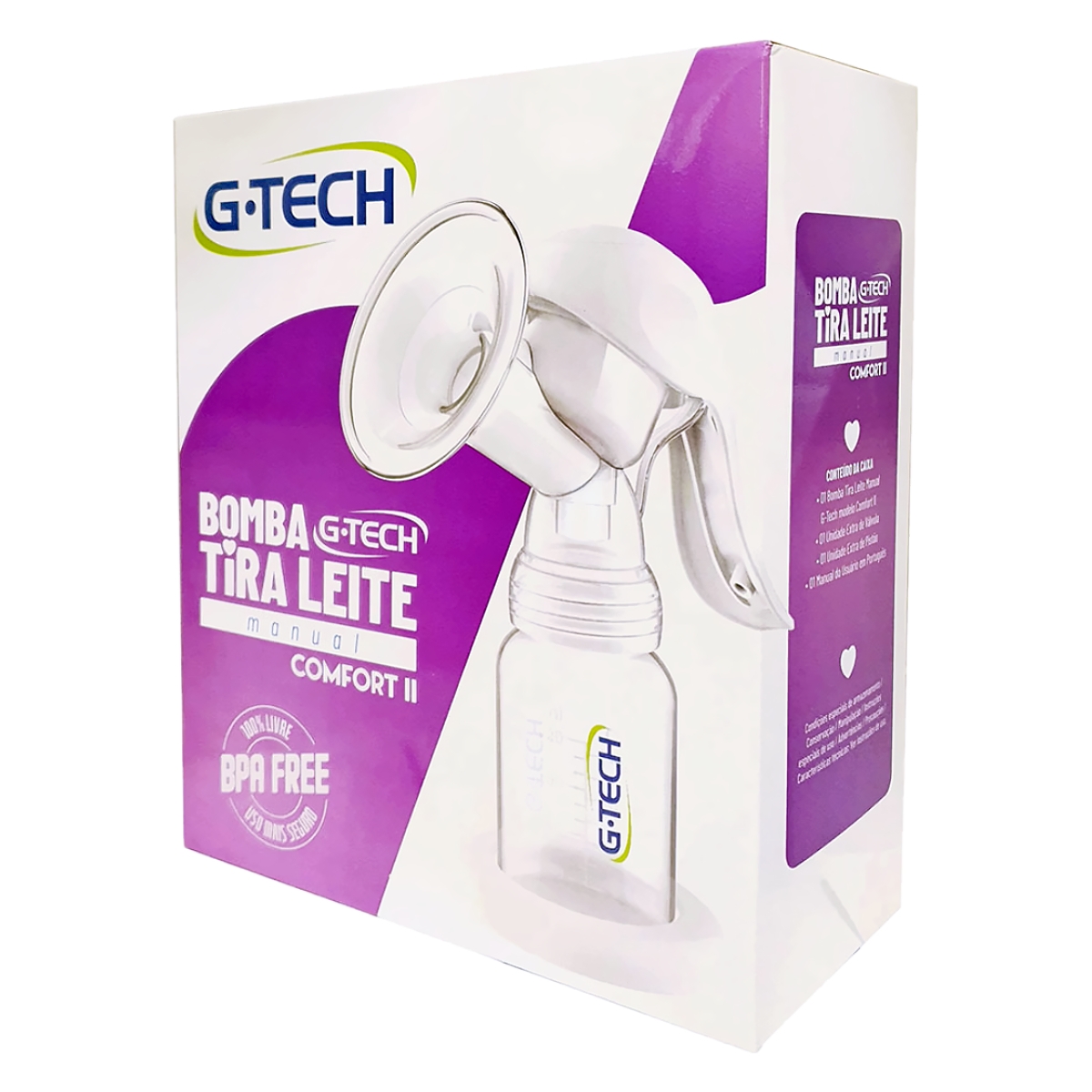 Bomba Tira-leite Materno Comfort II Manual - G-Tech - Bomba Tira-leite ...