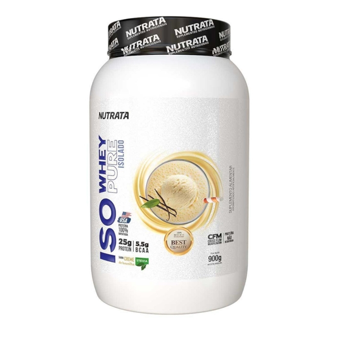 Suplemento Whey Protein Nutrata Puro Isolado 900g - Suplemento Whey ...