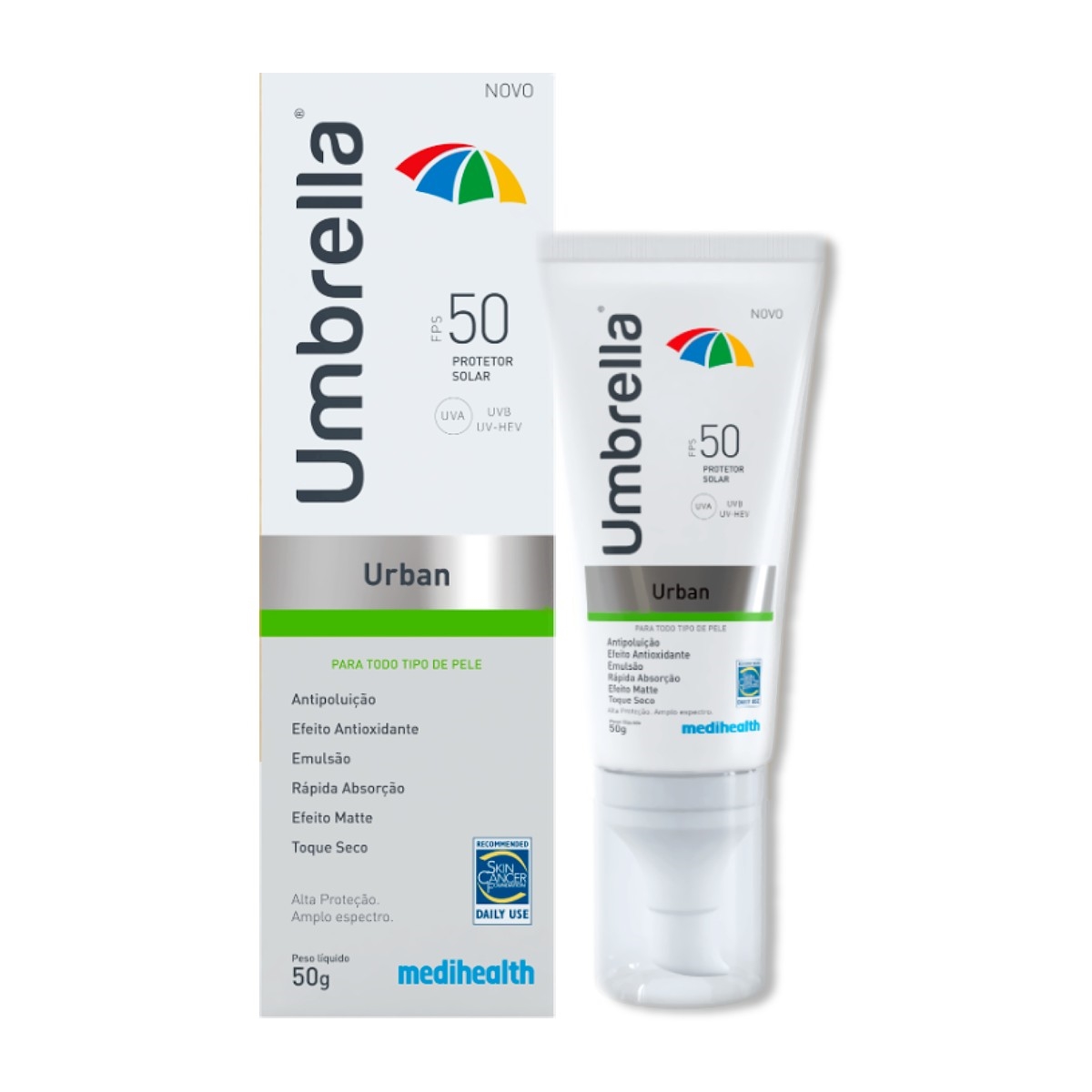 Protetor Solar Umbrella Urban Fps50 Antipoluição 50g - Protetor Solar ...