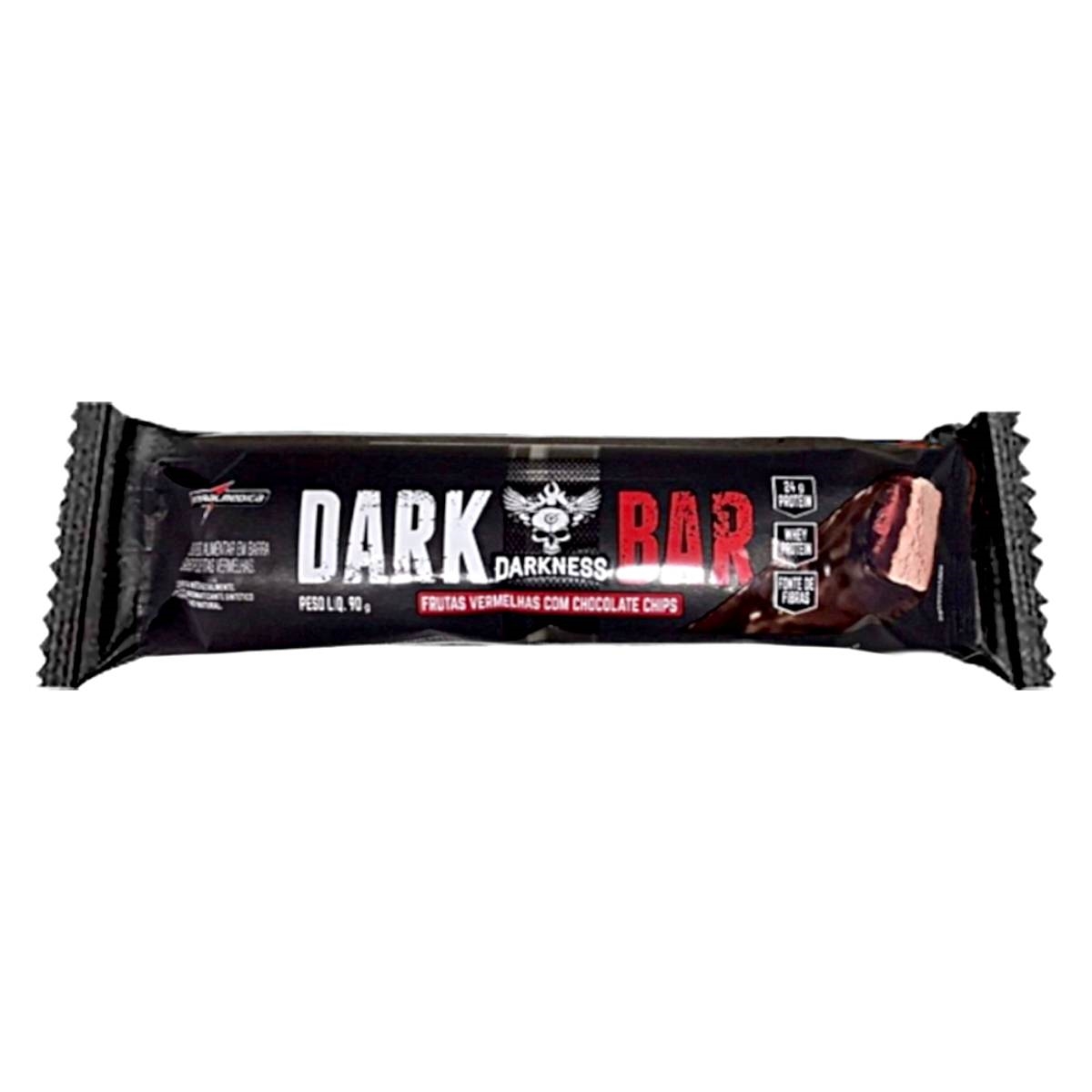 Barra de Proteína Dark Bar Frutas Vermelhas com Chocolate 90g - Barra de Proteína Dark Bar ...