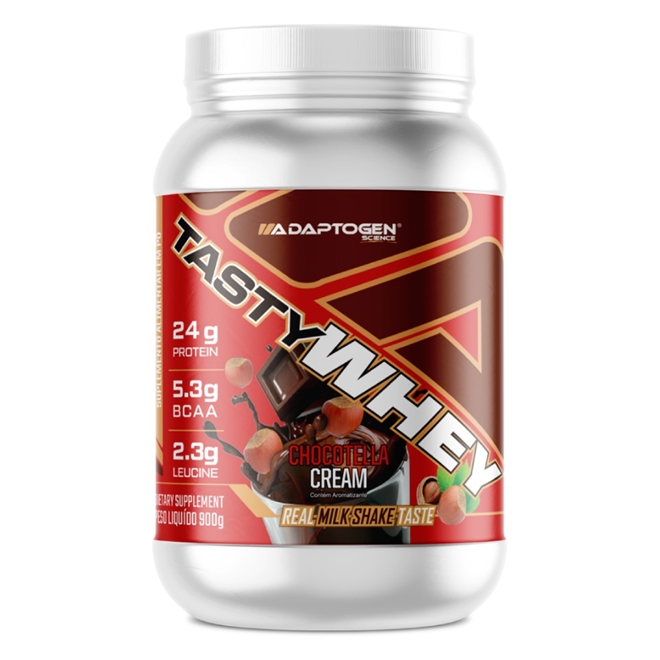 Suplemento em Pó Adaptogen Tasty Whey 3W Chocotella Cream 900g - Suplemento em Pó Adaptogen ...
