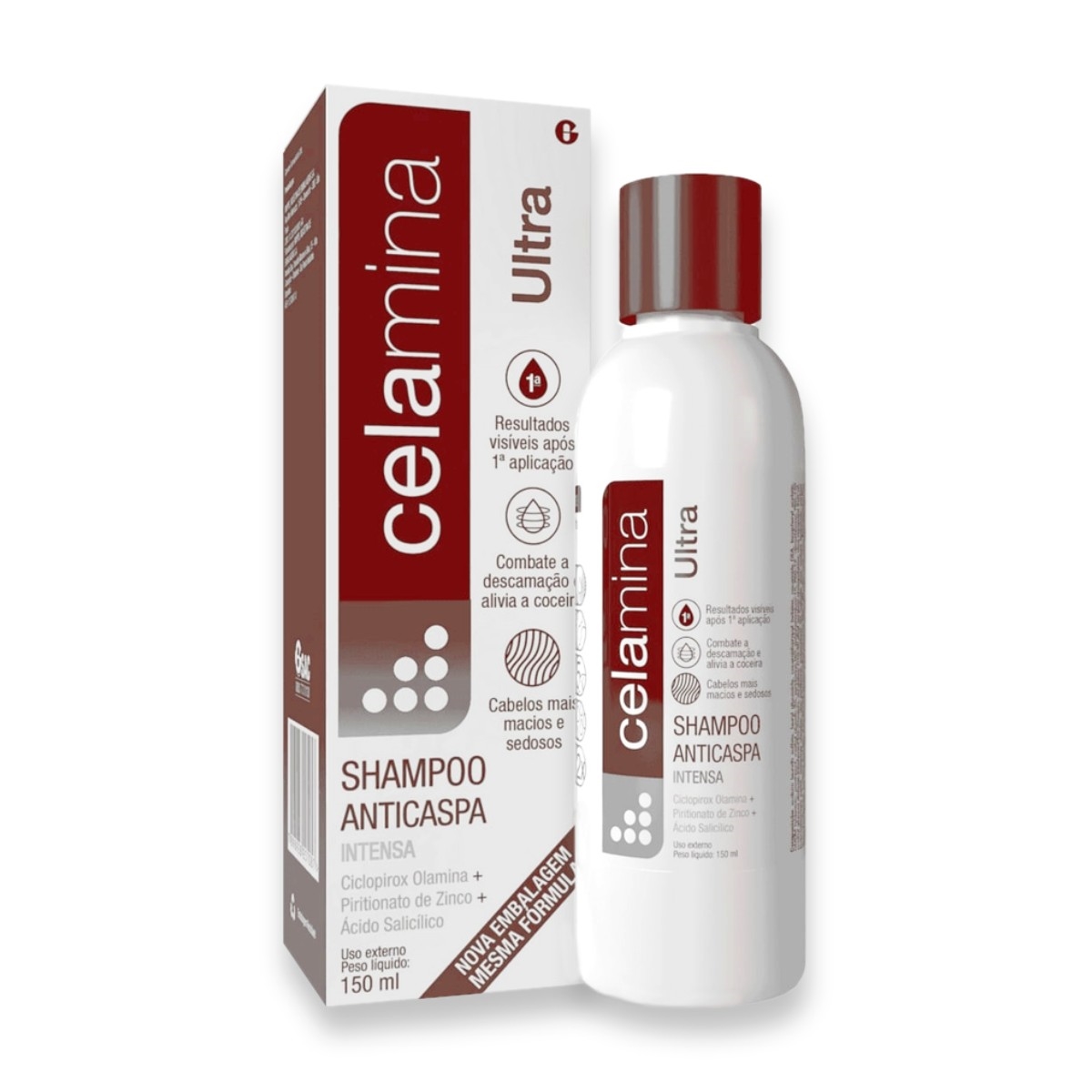 Shampoo Anticaspa Glenmark Celamina Ultra 150ml - Shampoo Anticaspa ...