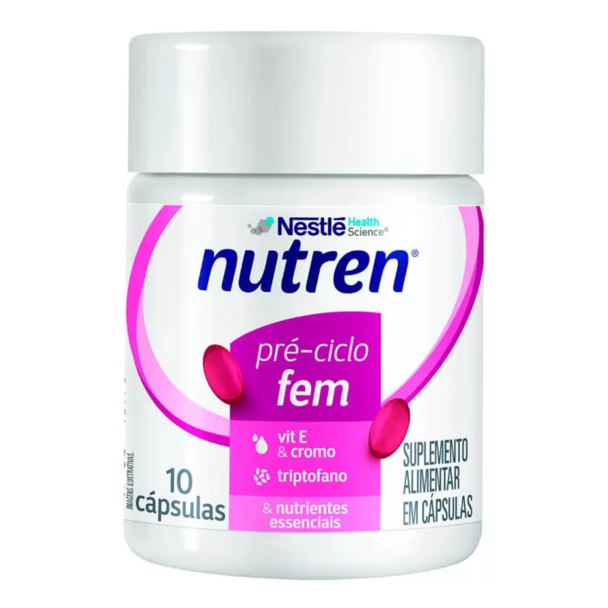 Suplemento Alimentar Nestlé Nutren Pré-ciclo Fem 10 Cápsulas ...