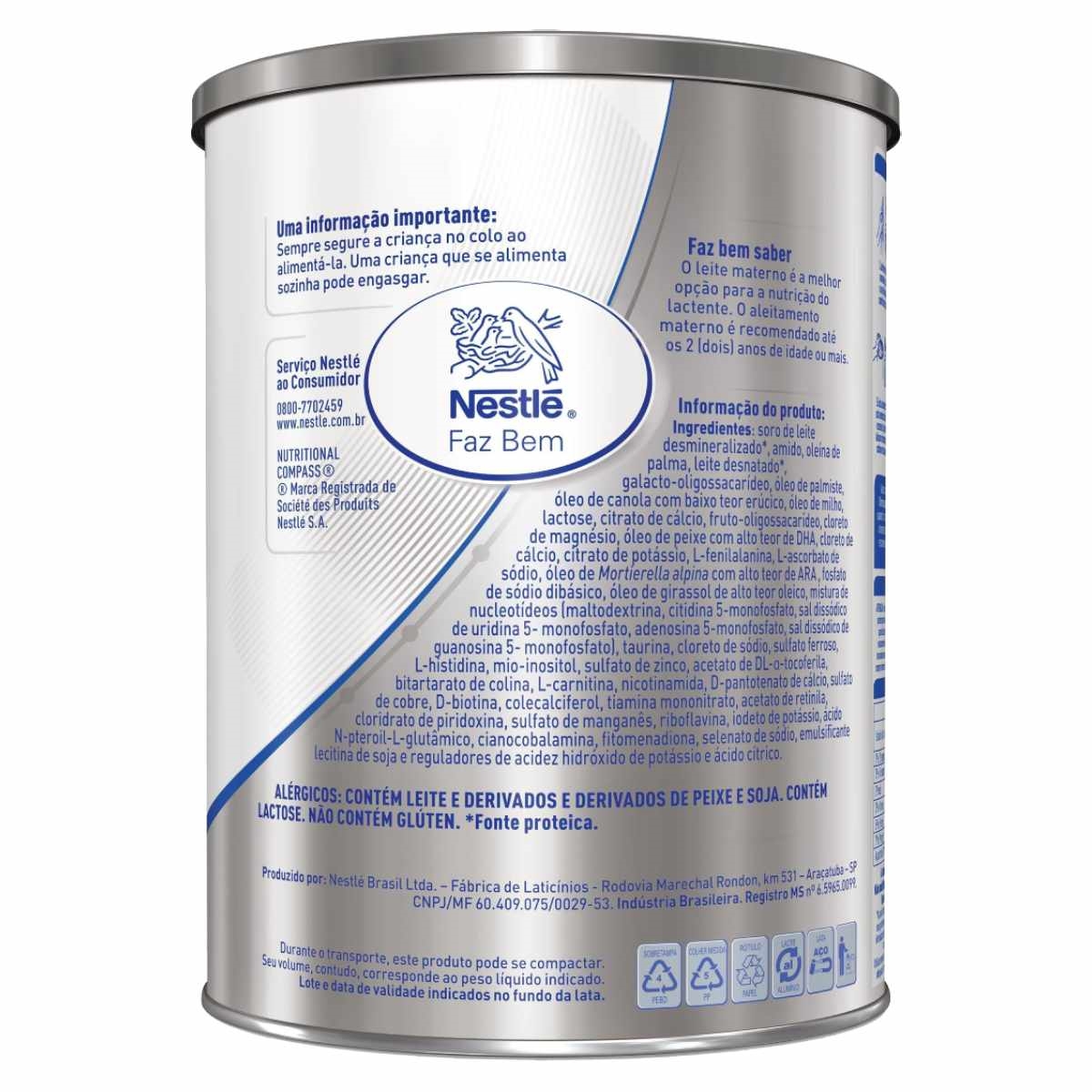 Fórmula Infantil Nestlé Nan EspessAR 800g - Fórmula Infantil Nestlé Nan ...