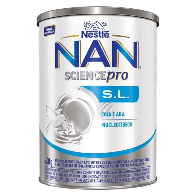 Fórmula Infantil Nestlé Nan Sem Lactose 400g - Fórmula Infantil Nestlé Nan Sem Lactose 400g - NESTLE