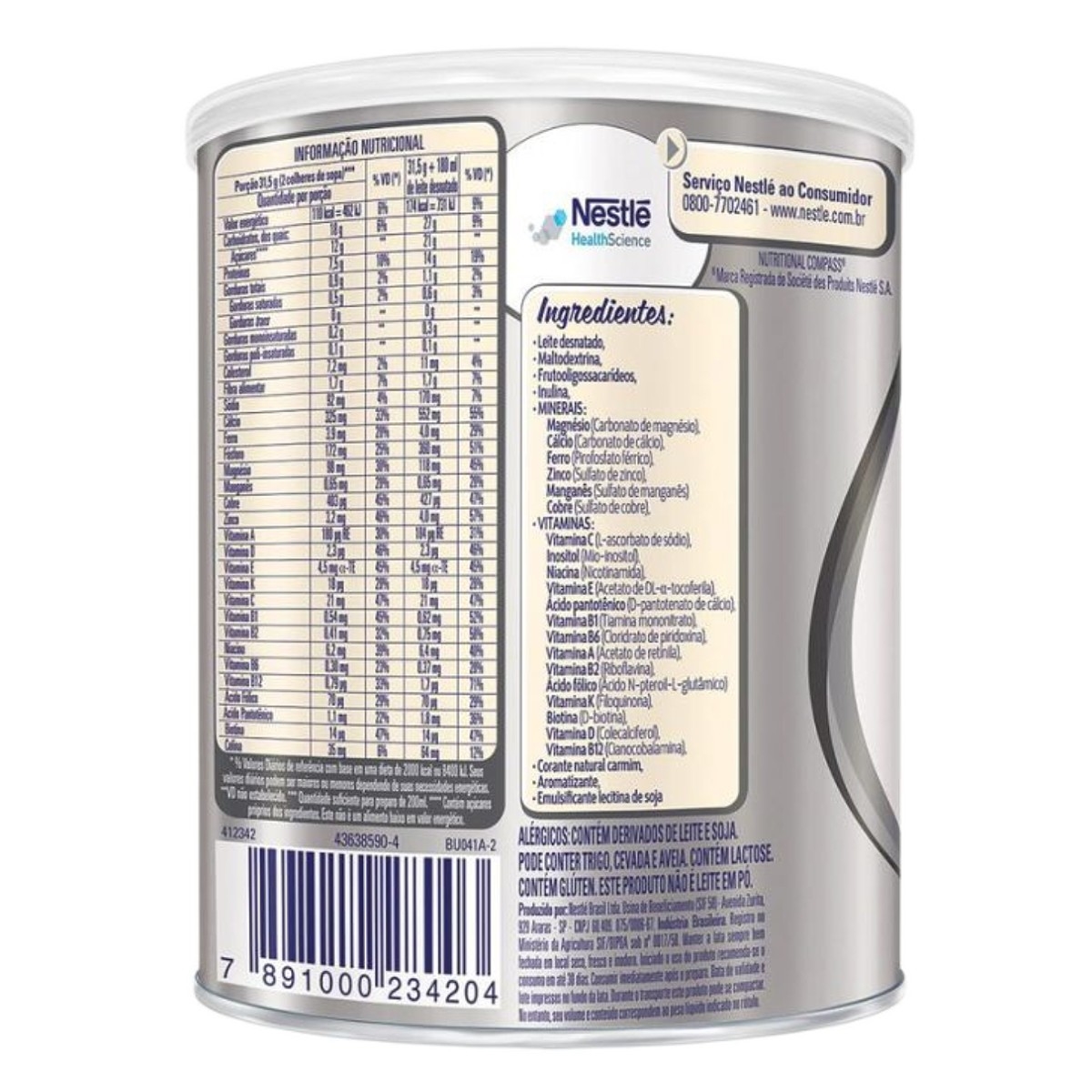 Suplemento Alimentar Nestlé Nutren Active Morango 400g - Suplemento ...