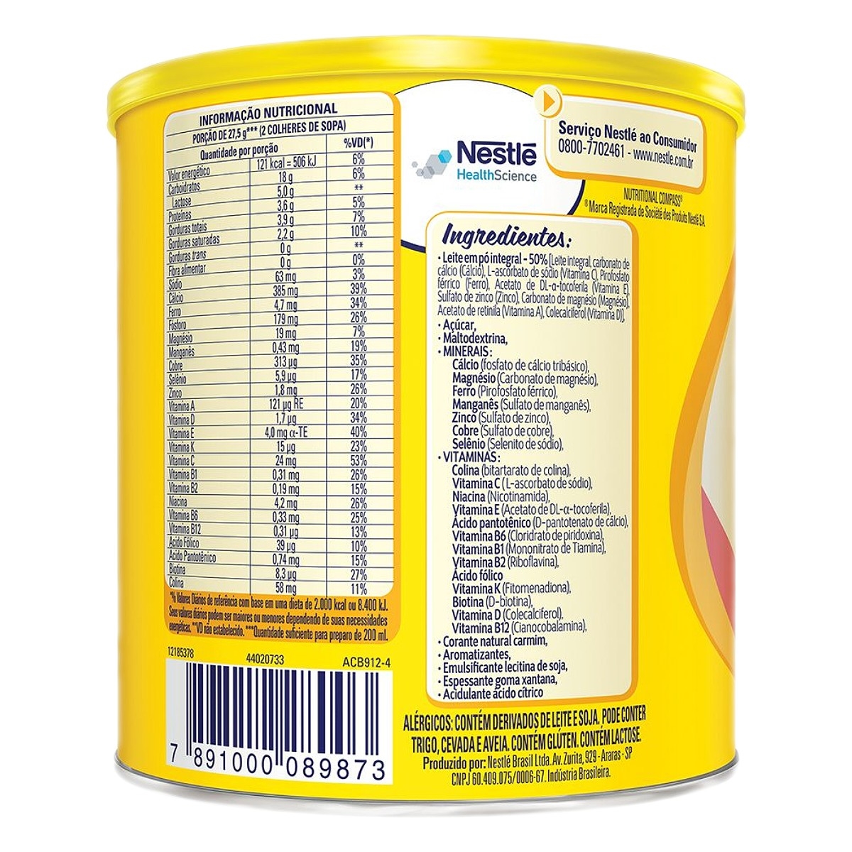 Suplemento Alimentar Nestlé Nutren Kids Morango 350g - Suplemento ...