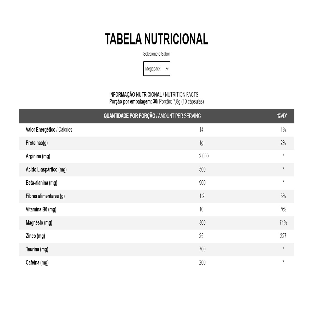 Suplemento Estimulador Darkness Mega Pack Power Workout 30 Doses ...