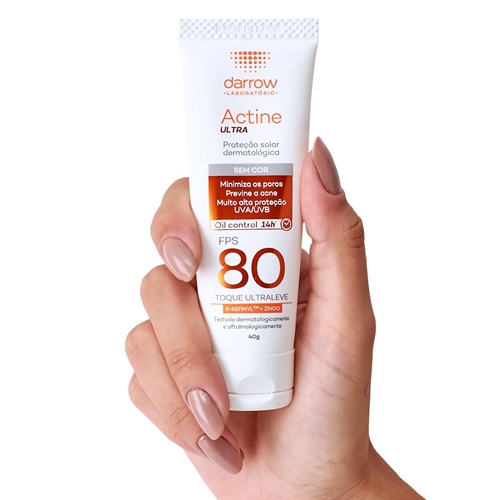 Protetor Solar Darrow Actine Ultra Fps80 Sem Cor 40g - Protetor Solar ...