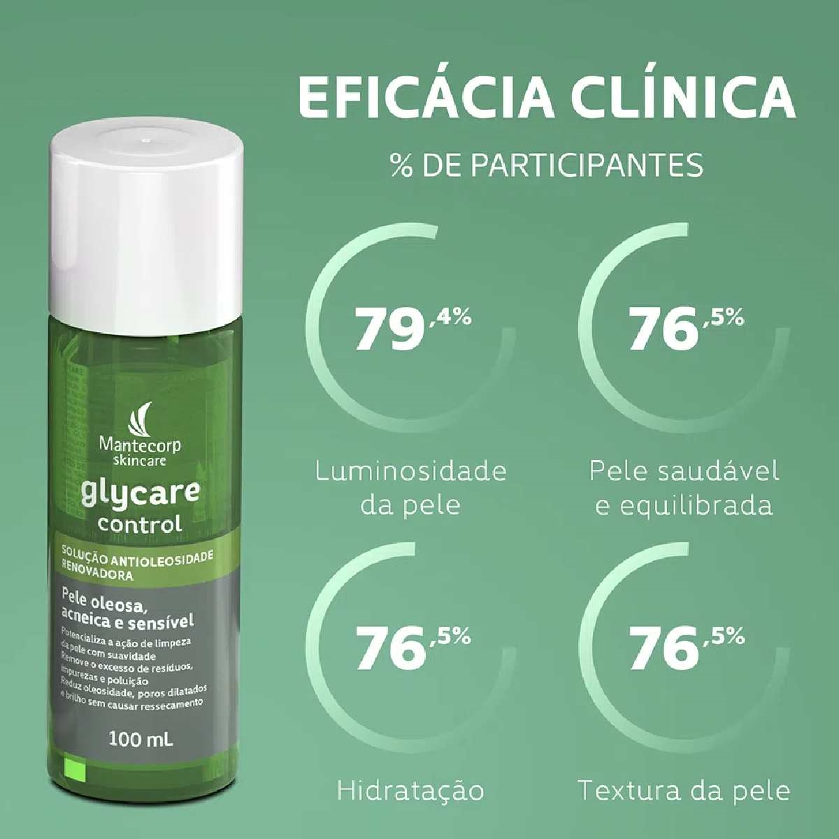 Solução Antioleosidade Mantecorp Glycare Control 100ml - Solução ...