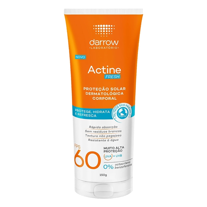 Protetor Solar Darrow Actine Fresh FPS60 Corporal 150g - Protetor Solar ...