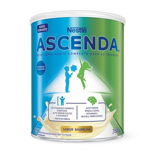 Suplemento Alimentar Nestlé Ascenda Sabor Baunilha 364g - Suplemento ...