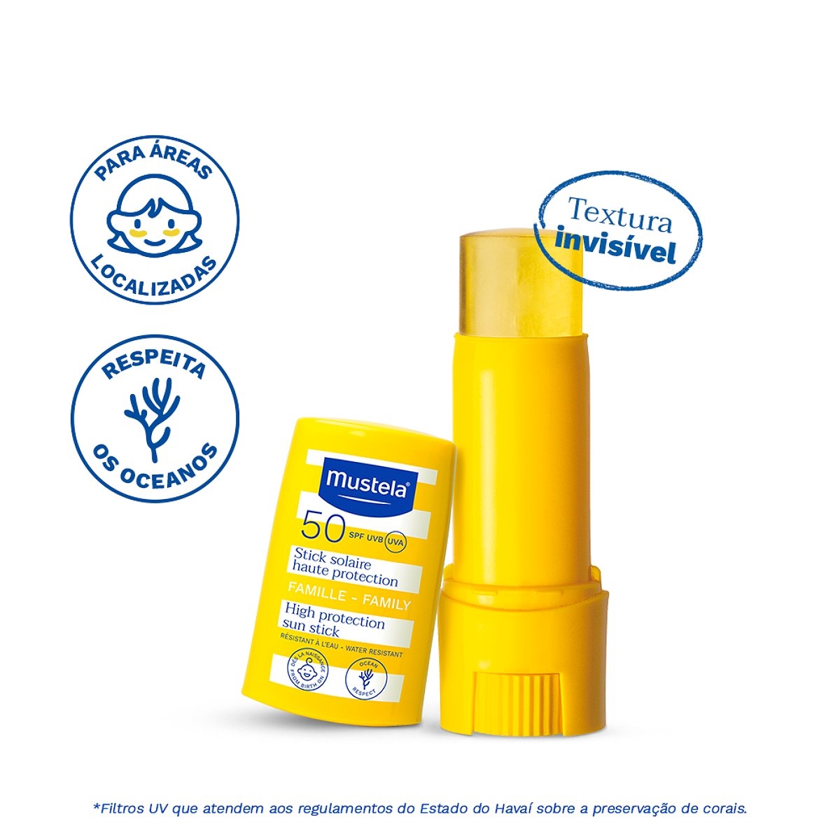 Protetor Solar em Bastão Mustela Stick Fps50 Family 9ml - Protetor ...